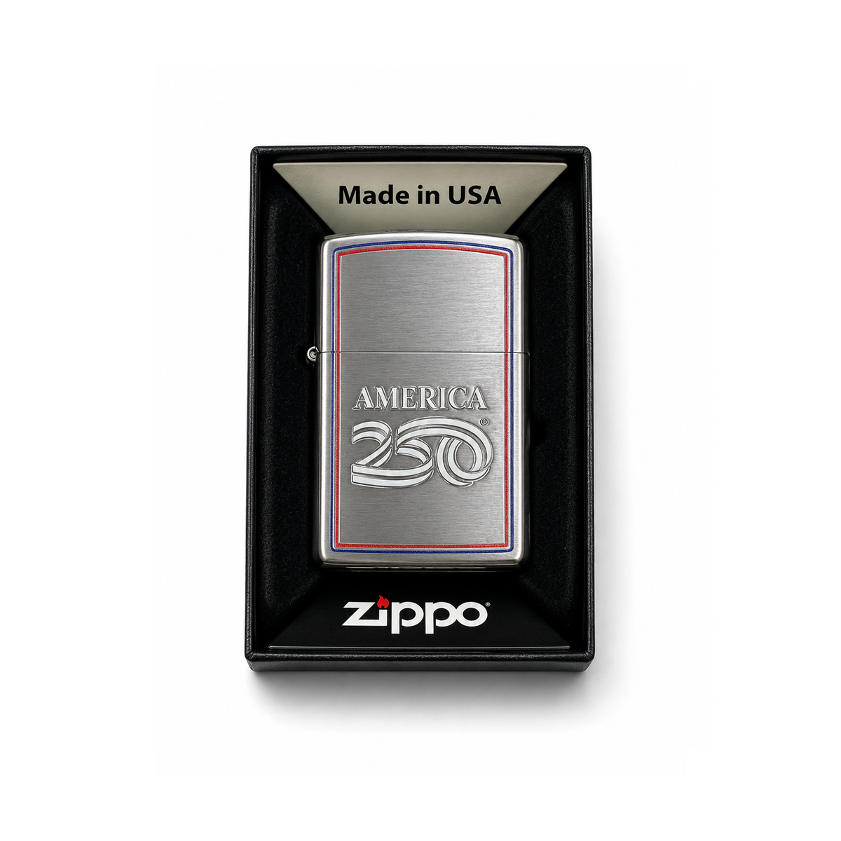 Official America250™ Silver Zippo® Lighter