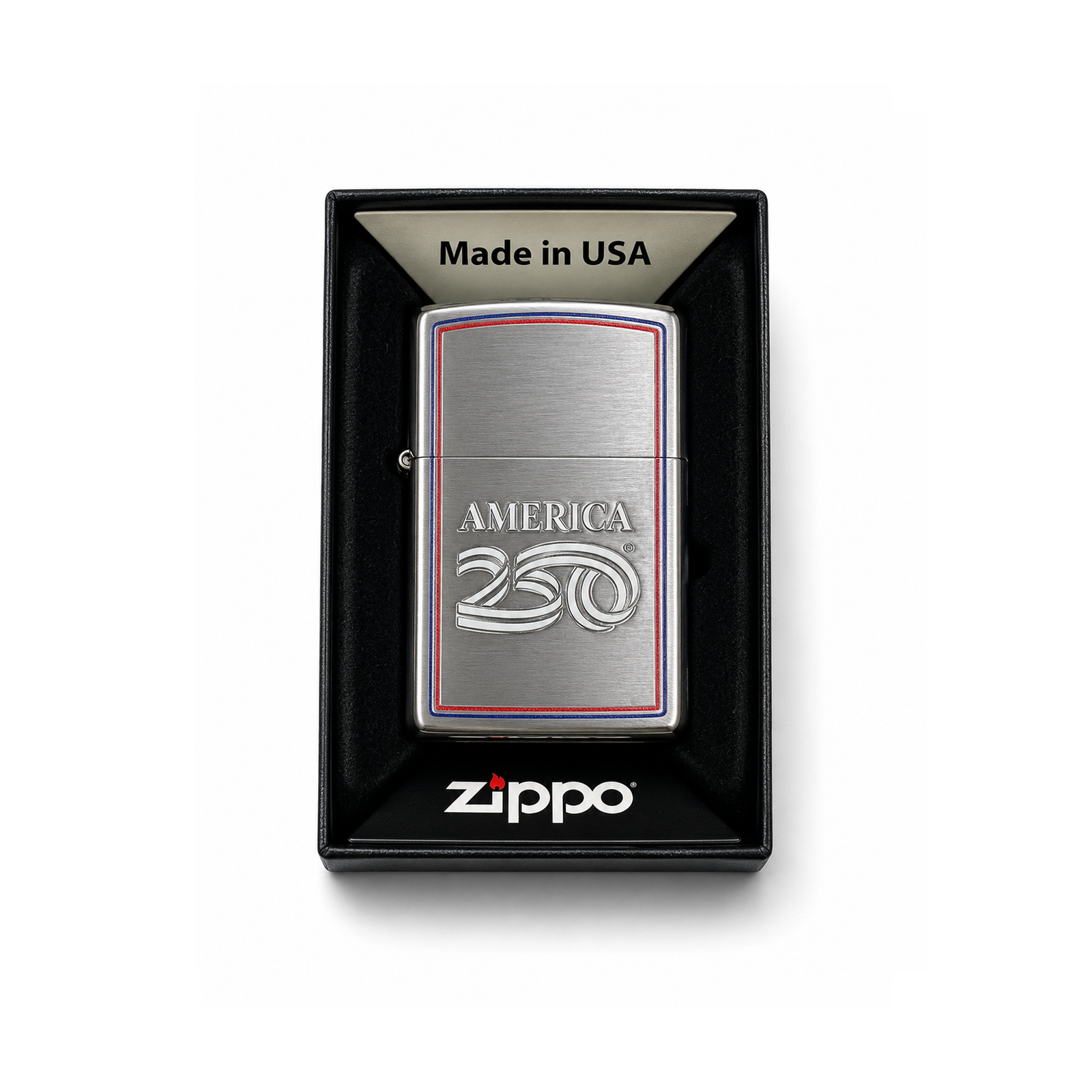 Official America250™ Silver Zippo® Lighter