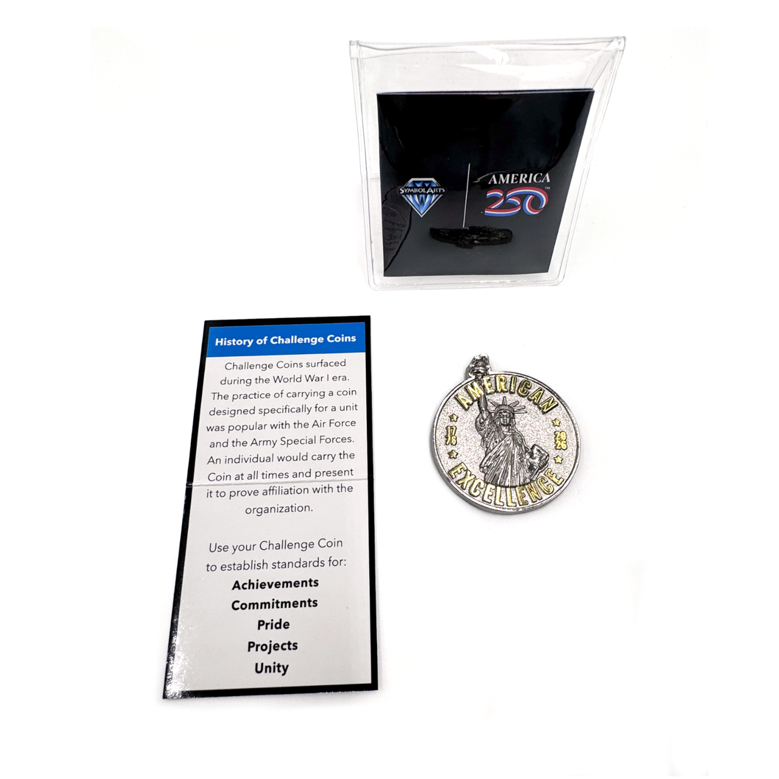 Challenge Coins and Pins – America250